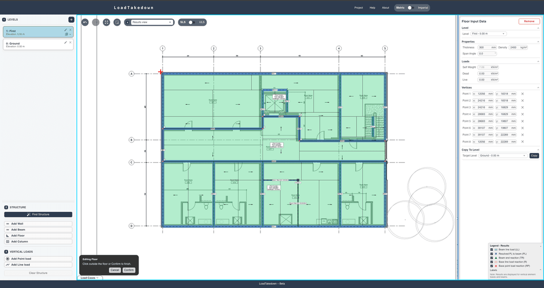LoadTakedown – Visual Load Takedown From PDF Plans